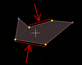 'Split edges' will insert vertices along existing edges, where the edges have both their ...